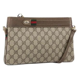 Gucci Pre-owned Canvas Umh&auml;ngetasche - - Pre-owned - Damen - Beige - ONE SIZE