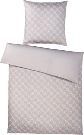 Joop Joop, Mako-Satin-Bettwäsche, Kornblumen-Muster mit nuancierten Farben 135x200 + 1x40x80 sand