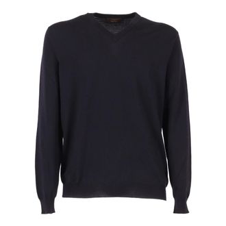 Slowear V-Ausschnitt Pullover - - Knitwear - Herren - Blau - M