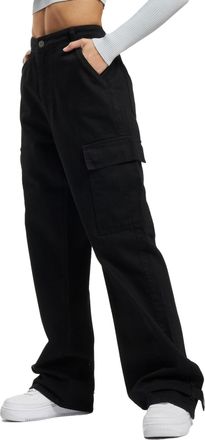 DEF Hosen Damen Cargohosen Schwarz XL