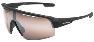 Cratoni C-MATIC COLOR+ SPORT Fahrradbrille Sportbrille Sonnenbrille High-Definition Glas (schwarz-silber)
