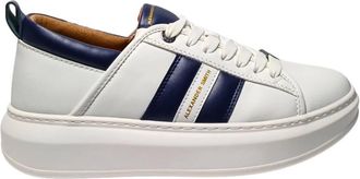 Alexander Smith Homme, Chaussures, Blanc, Taille: 42 EU Pelle Baskets
