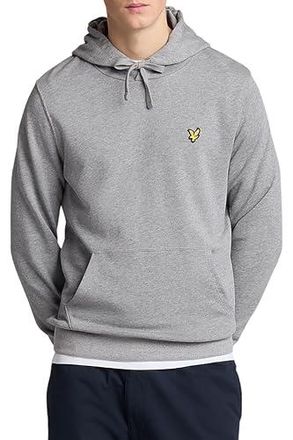 Lyle & Scott Hommes Pullover &Agrave; Capuche Pull Gris Chin&eacute; Moyen S