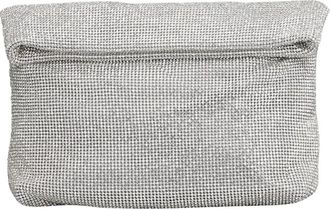 Twentyfourhaitch Femme, Sacs, Gris, Taille: ONE Size Mini pochette en maille strass