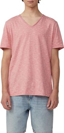 QS by s.Oliver T-Shirt in Melange mit Rollkante