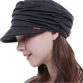 Generic Cocila Casquettes, Bonnets Et Chapeaux Femmes De Soleil Pliss&eacute; pour avec Languette &agrave; Bords Souples Casquette Baseball Hommes Bonnets Doubl&eacute; Polaire Fe