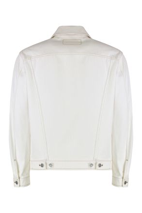 Fendi Mens Denim Jacket Ecru Cotton