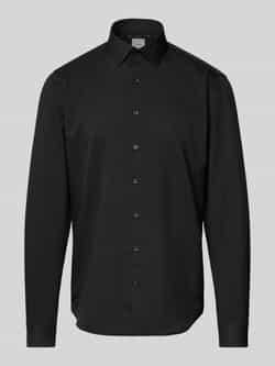 Calvin Klein Slim Fit Business-Hemd mit Label-Stitching Modell BARI