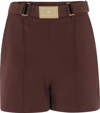 Elisabetta Franchi Femme, Shorts, Brun, Taille: 36 FR Short cintura