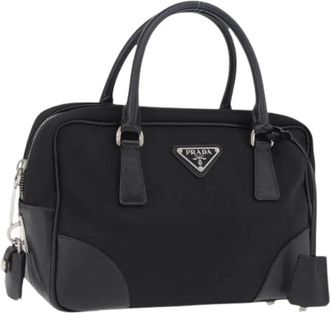 Prada Pre-owned Vintage Nylon Hand Bag - Femme - Pre-owned - Noir - Taille: ONE Size