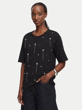 Liu Jo T-Shirt WF6398 JS904 Schwarz Boxy Fit