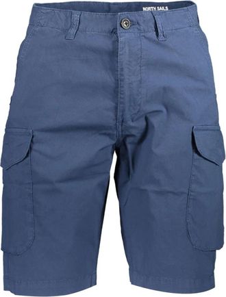 North Sails Homme, Shorts, Bleu, Taille: W32 Short Bermuda Bleu avec Logo