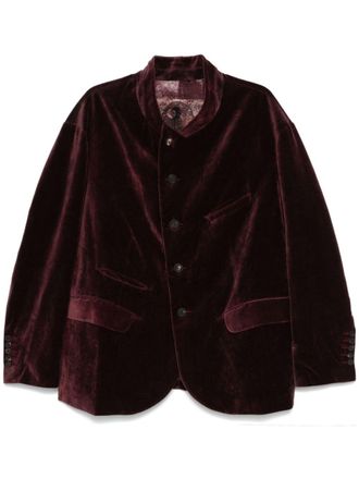 Ziggy Chen blazer en coton - Rouge