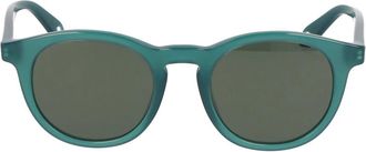 Armani Runde Sonnenbrille mit Azetatrahmen - - Accessories - unisex - Gr&uuml;n - 50 MM
