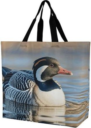Generic Oiseaux De La Nature Du Huard Sac Fourre-Tout D&eacute;contract&eacute; Sacs De Courses R&eacute;utilisable Sac A Main Femmes Pour Gym Travail Plage