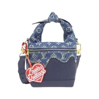 Louis Vuitton Sac bandouli&egrave;re Pre-owned Monogram Drip Japanese Cruiser en cuir de veau - Femme - Pre-owned - Bleu - Taille: ONE Size