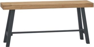 vidaXL Banc 110 cm Bois massif de teck