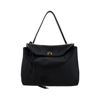 Balenciaga Leder Rodeo Handtasche mit Drehverschluss - - Bags - Damen - Schwarzk - ONE SIZE