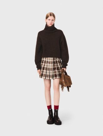 Maje Rollkragenpullover Aus Yak-gemisch - Dunkelbraun - Maje