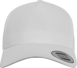 Flexfit Kappe 5-Panel Curved Classic Snapback, White, One Size, 7707