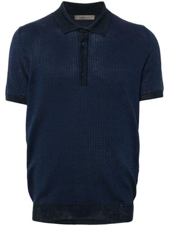 Corneliani polo à manches courtes - Bleu