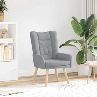 vidaXL Fauteuil relaxant Gris clair 63 x 67 x 94 cm tissu vidaXL