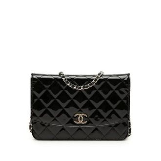 Chanel Pre-owned Sac Bandouli&egrave;re Brillant - Femme - Pre-owned - Noir - Taille: ONE Size