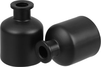 BESPORTBLE VANZACK 2 St&uuml;ck Diffuser Flaschen aus Glas Schwarz Nachf&uuml;llbare Aroma Beh&auml;lter f&uuml;r &Auml;therische &Ouml;le Vielseitige Duftspender f&uuml;r Badezimmer Wohnzimmer B&uuml;