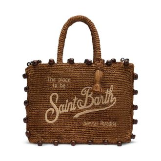 MC2 Saint Barth Femme, Sacs, Brun, Taille: ONE Size Colette Rafia Tote