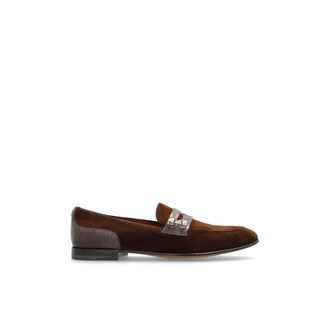 Dolce & Gabbana Wildleder-Loafer-Schuhe - - Shoes - Herren - Braun - 42 EU
