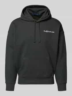 Polo Ralph Lauren Relaxed Fit Hoodie mit Label-Stitching und K&auml;nguru-Tasche