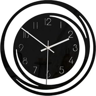 Generic Horloge murale moderne en acrylique silencieuse sans tic-tac, 28 x 28 cm, montre d&eacute;corative ronde, &eacute;l&eacute;gante et minimaliste pour salon et d&eacute;coration di