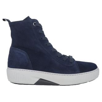 Gabor Blaue Rollende Kn&ouml;chelstiefel - - Shoes - Damen - Blau - 37 1/2 EU