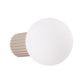 Sollux Lighting Applique murale dintérieur - applique aluminium verre - 1 flamme - ampoule LED - Taupe Halo