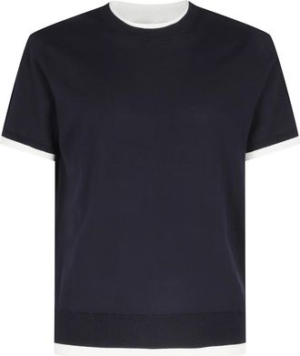 Paolo Pecora Homme, Pulls, Bleu, Taille: M Maglia Girocollo