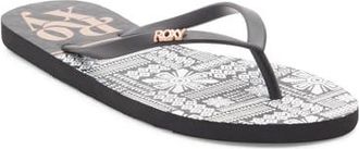 Roxy Sandales Viva Stamp pour femme, Armor White Black, 38 EU
