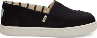 Toms Damen Alpargata Rope Classic Flacher Slipper, Total Black, 38 EU