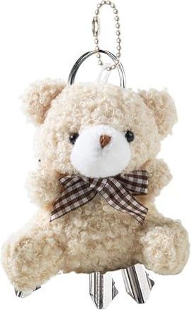 Generic Breloque en forme dours pour sac à main, pendentif décoratif en peluche pour sac à dos, breloque décorative pour sac à dos, accessoires de porte-clés 