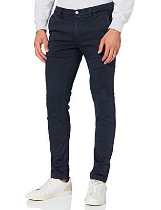 Replay Hommes Chino Zeumar Slim-Fit Hyperflex X-Lite mit Stretch, Bleu 010 (Blau), 36W / 32L