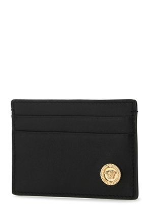 Versace Leather Card Case - Black