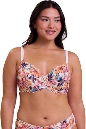 Sans Complexe Modèle Arum Mosaic - Soutien-Gorge Classique avec Armatures - Femme - 100D - Imprimé Fleurs du Paradis