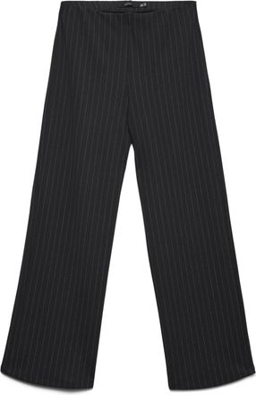 Vero Moda Damen Vmberlin My Mw Wide Print Pant Noos Hose, Obsidian, (M) W x 34L