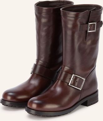 Jimmy Choo London Biker Boots Biker braun