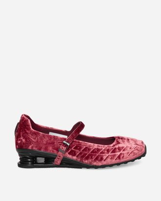Nike Women s Shox Z Calistra Velvet Sneakers Burgundy Crush