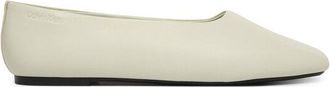 Calvin Klein Ballerinas Round Ballerina Lth HW0HW02943 Wei&szlig;