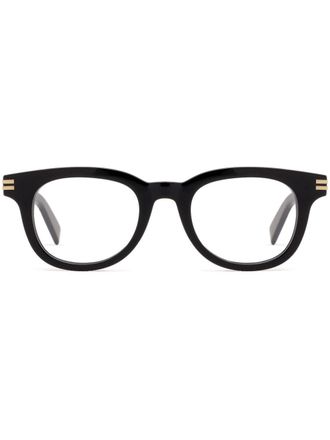 Ermenegildo Zegna lunettes de vue rectangulaires - Noir