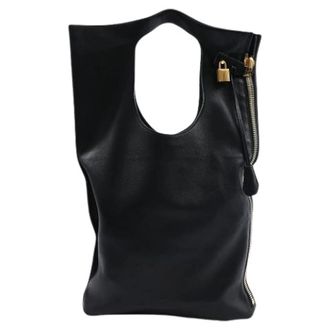 Tom Ford Pre-owned Leder-Schultertasche - - Pre-owned - Damen - Schwarzk - ONE SIZE