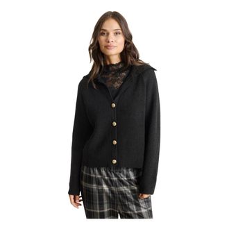 In Front Brenda Strickjacke - - Knitwear - Damen - Schwarzk - M