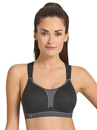 Anita Soutien-Gorge de Sport Dos X 5537 - Femme - Noir/Anthracite - FR 100 C
