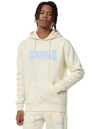 Lonsdale Herren Kapuzensweatshirt Normale Passform BELMADUTHY Beige/Blue 3XL 117383